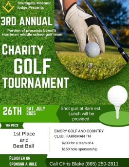 3RD Annual Charity Golf Tournament at Emory Golf and Country Club in ...